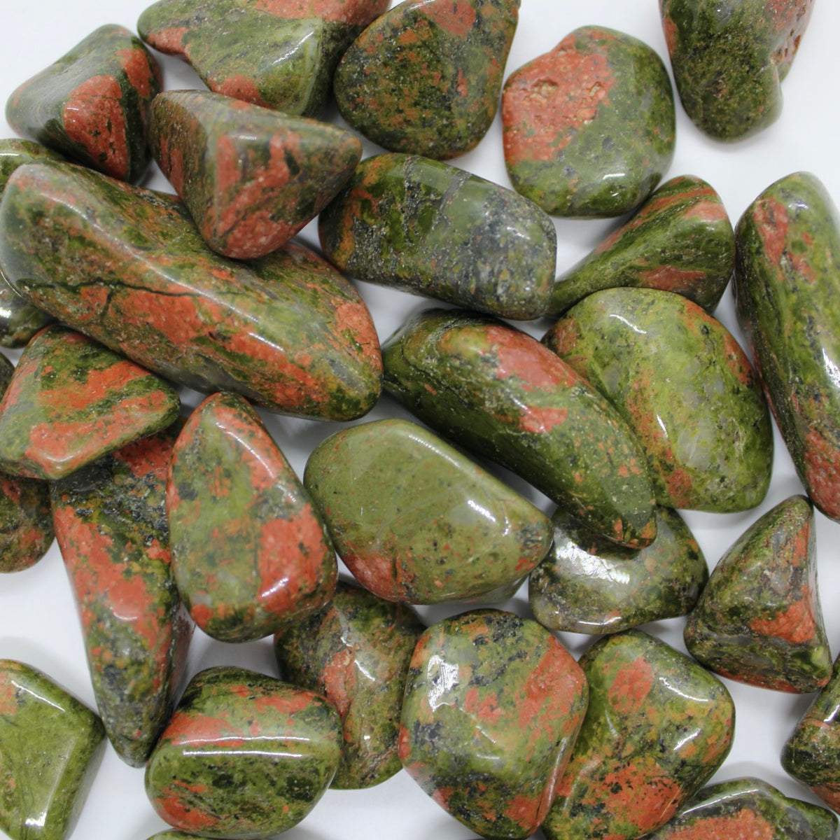 Unakite Tumbled – The Crystal Traders